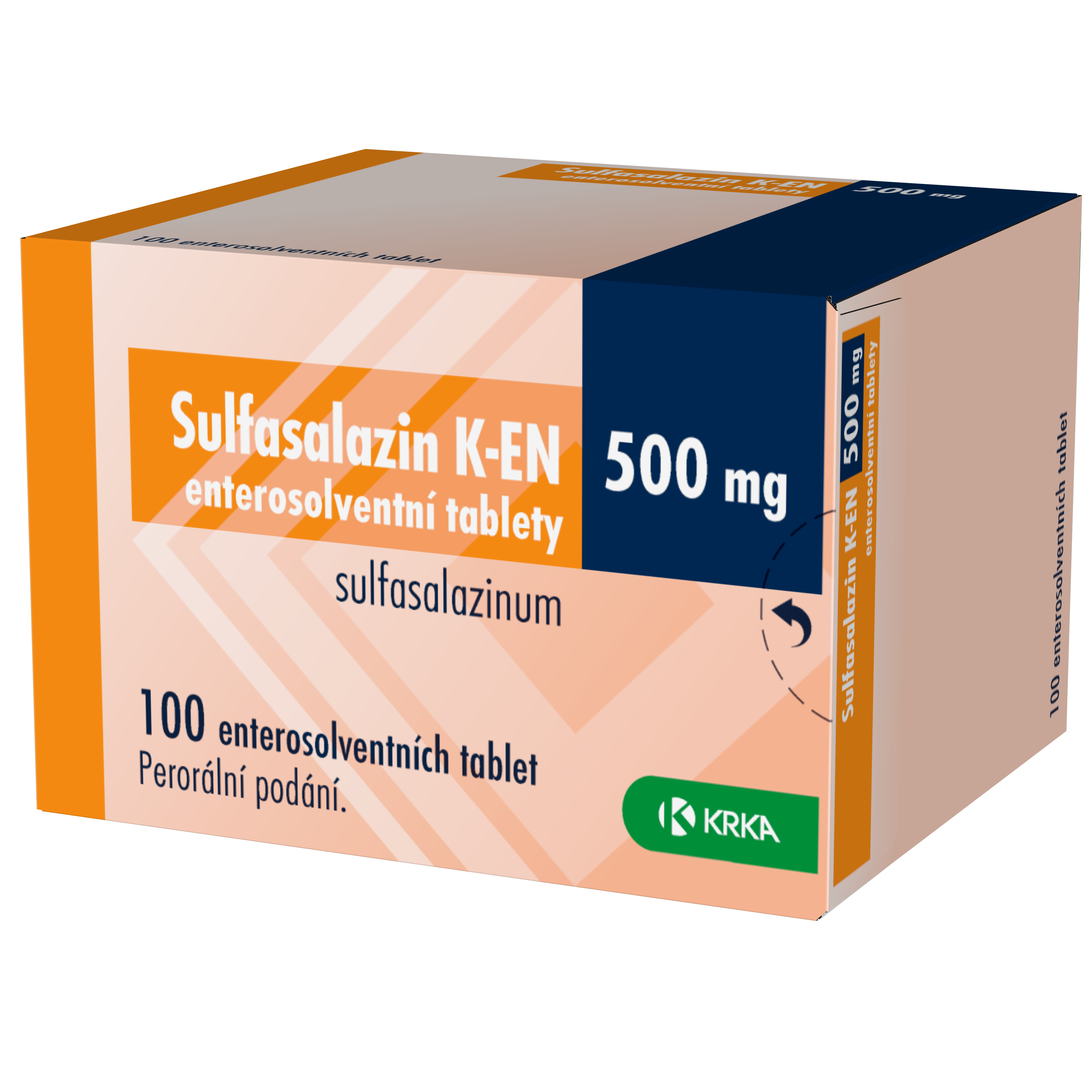 Sulfasalazin K-En 500MG, enterosolventní tableta | Krka