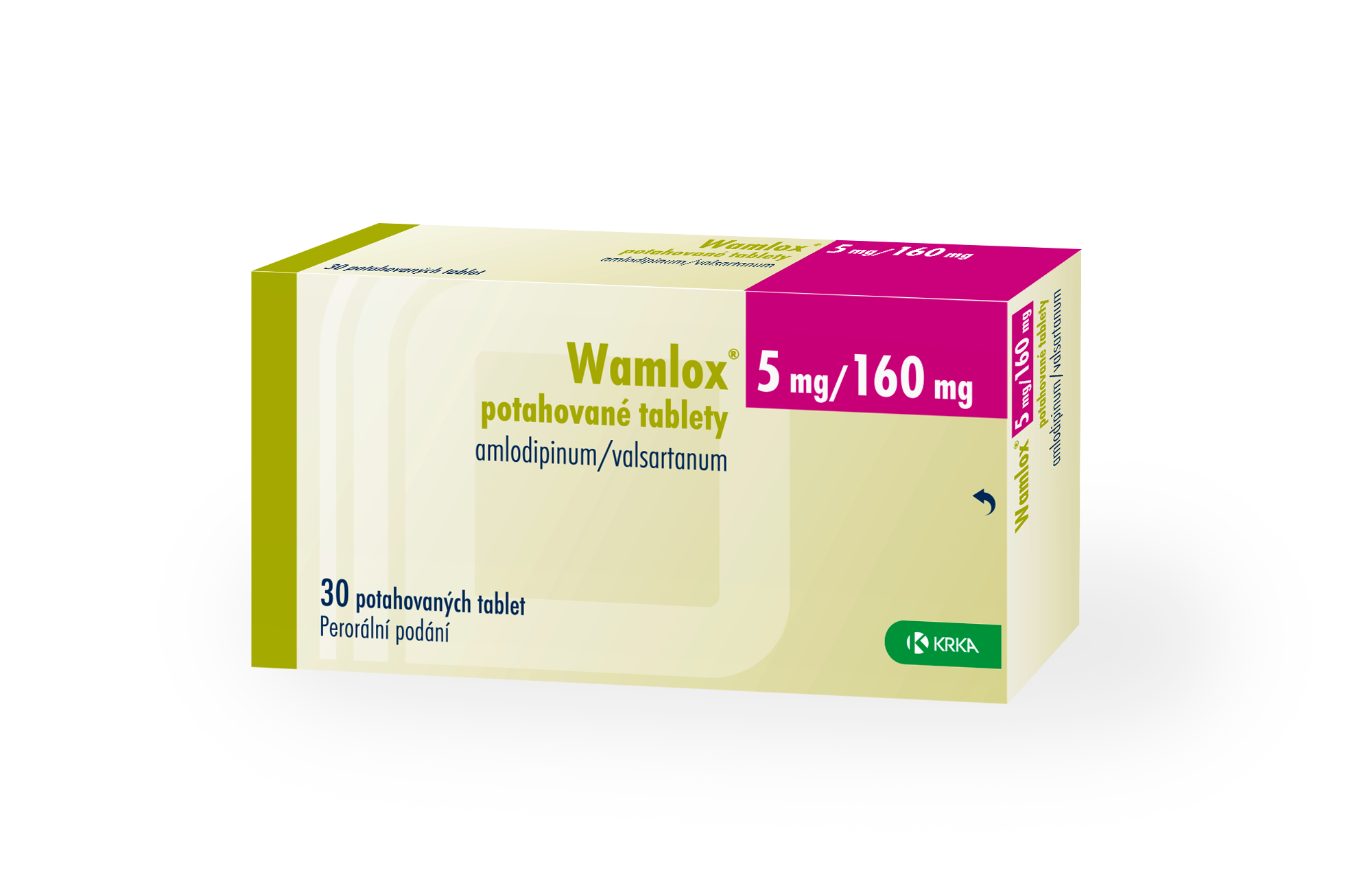 Wamlox 5MG/160MG, potahovaná tableta | Krka